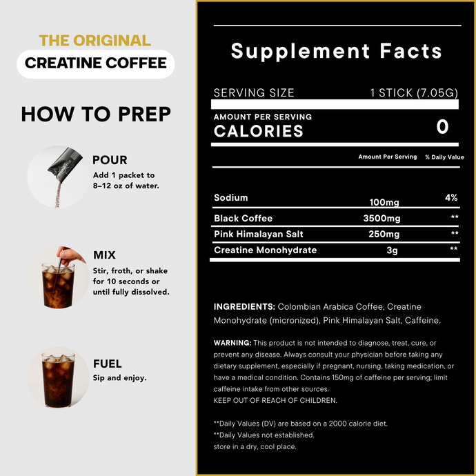 Creatine Coffee | 3g Creatine + 150mg Caffeine | Compound Coffee